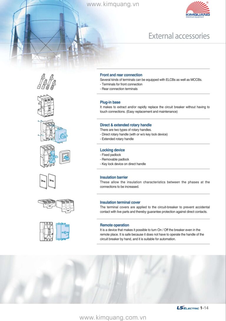 LS Catalogue Thiết bị điện đóng cắt tự động Hàn Quốc / Korea